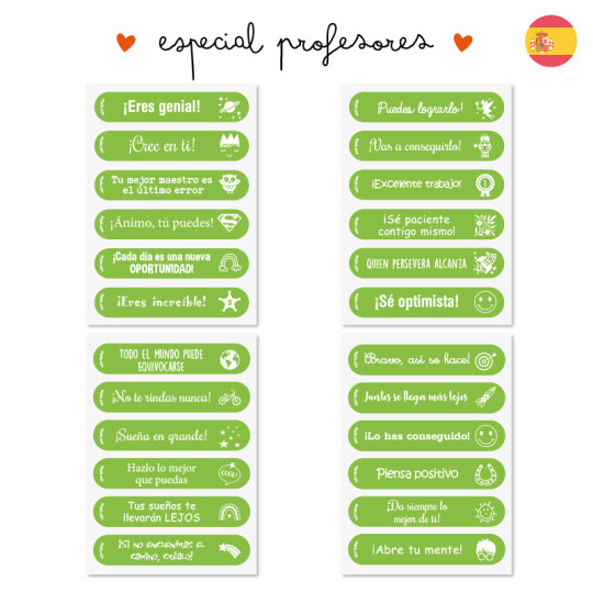 24 pegatinas con frases motivadoras y positivas | Soyde