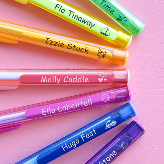 Mini name stickers, personalised, for small objects - Mine4Sure