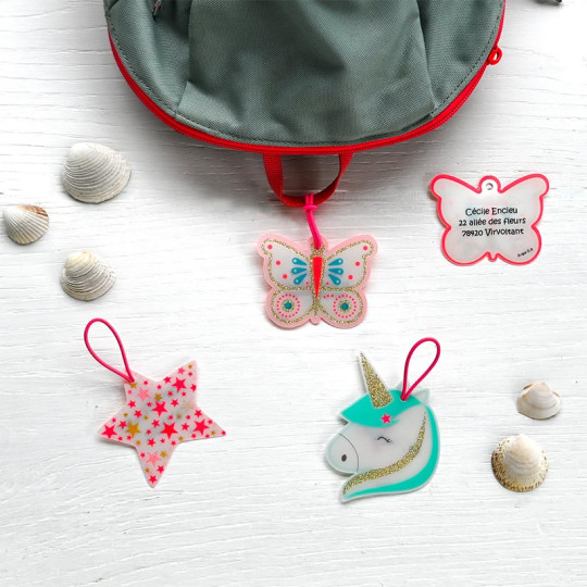 Etiquette personnalisée pour marquer cartables, sacs et bagages, l'A ...