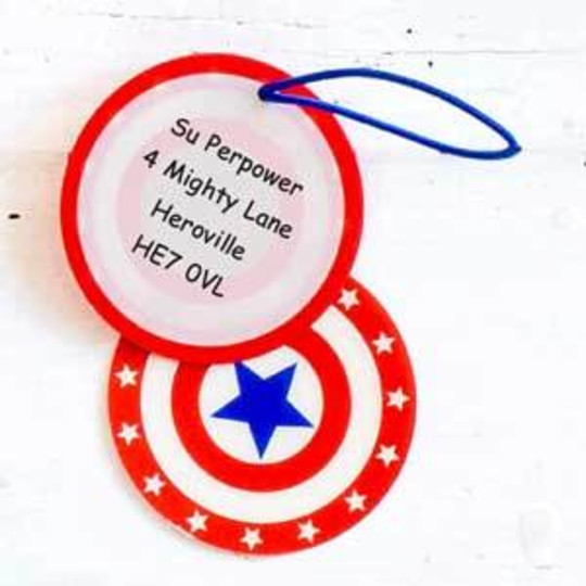 Personalised luggage, bag tag. Name label for school bags, luggage. Add ...