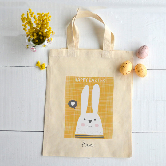 Personalised egg hunt - Easter bags 10% cotton | Mine4Sure