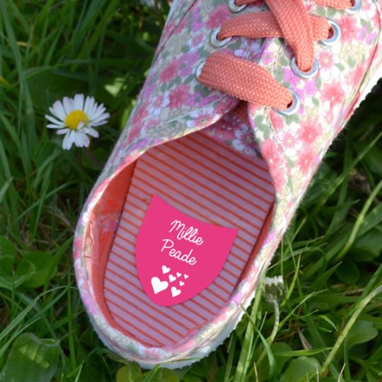 Personalised name shoe stickers - Mine4Sure